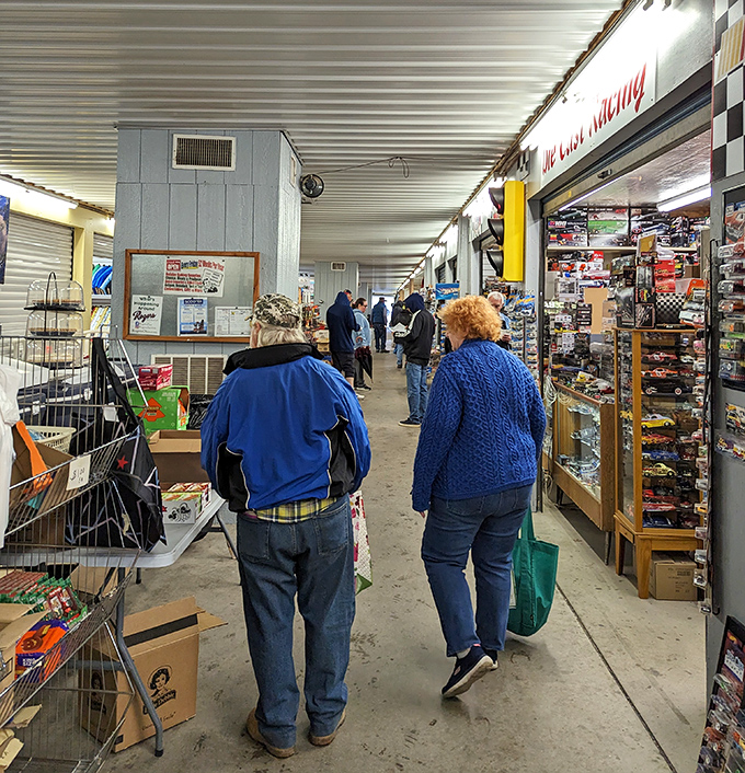 Vintage collectibles and everyday essentials line these well-worn pathways. The real Ohio stimulus package happens right here, one unexpected find at a time.
