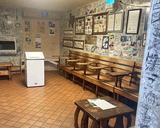 Step inside Herd's and you're greeted by history—walls covered in decades of signatures from pilgrims who've made the burger journey, wooden benches worn smooth by generations.