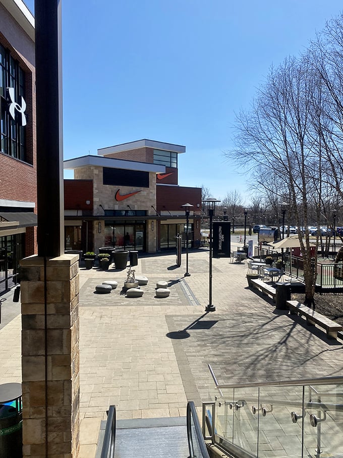 The modern promenade beckons with clean lines and open spaces—a welcome departure from the claustrophobic mall mazes of yesteryear.