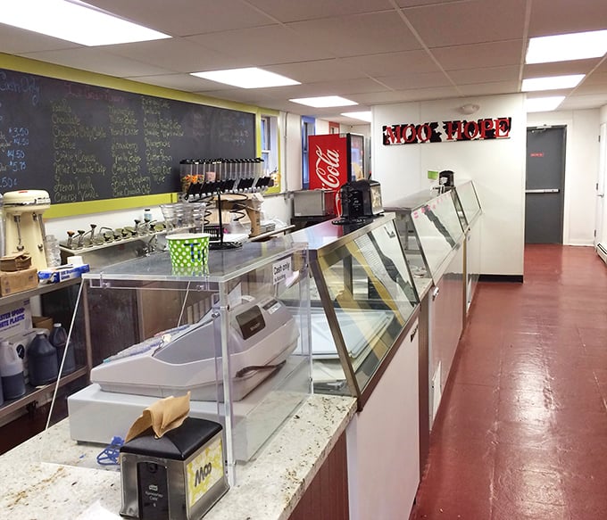 Simple, no-frills, and focused on what matters—this counter setup is the stage where frozen dreams come true.