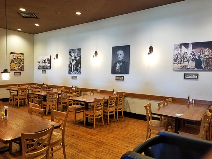 Historical photos line the walls, giving diners a taste of Texas heritage while they wait for the real star – what's about to arrive on their plates.