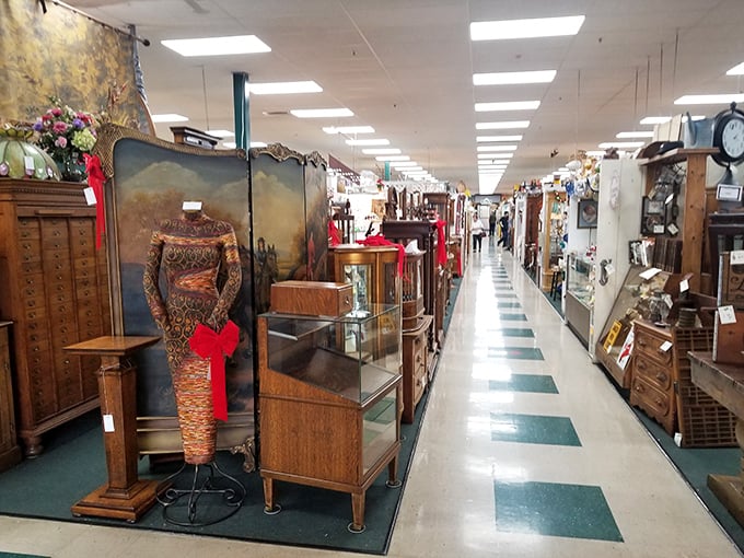 Long aisles stretch into infinity, each one a time tunnel where yesterday's treasures await today's collectors.