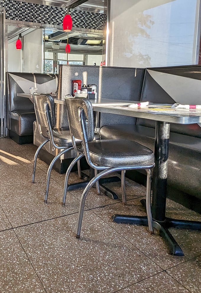 Silver booths that have cradled countless conversations and chrome-trimmed tables that have witnessed first dates, family gatherings, and solitary cups of coffee.