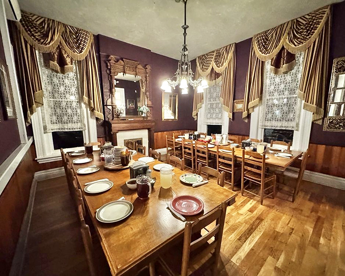 Step into a bygone era where elegant chandeliers illuminate communal tables set for strangers who'll leave as friends. Southern dining at its most authentic.