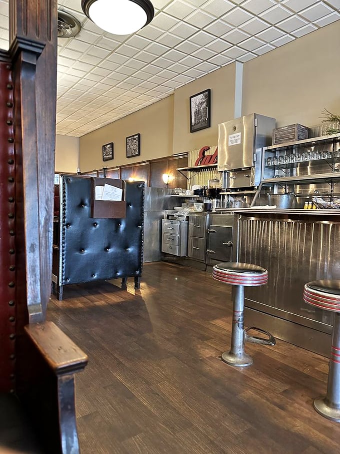 Counter seating that whispers tales of decades past—where solo diners become regulars and regulars become family.