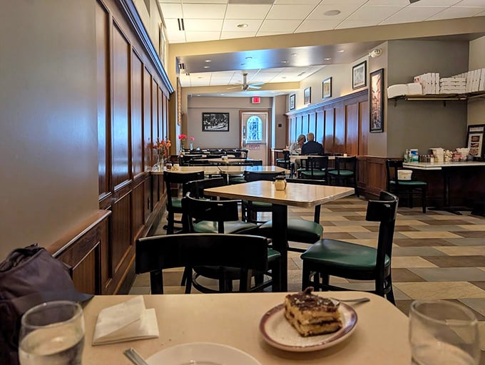 Simple tables, warm lighting, and the promise of extraordinary food - sometimes perfection needs no decoration.