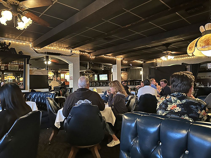 Those tufted leather booths have heard more stories than a bartender at closing time.