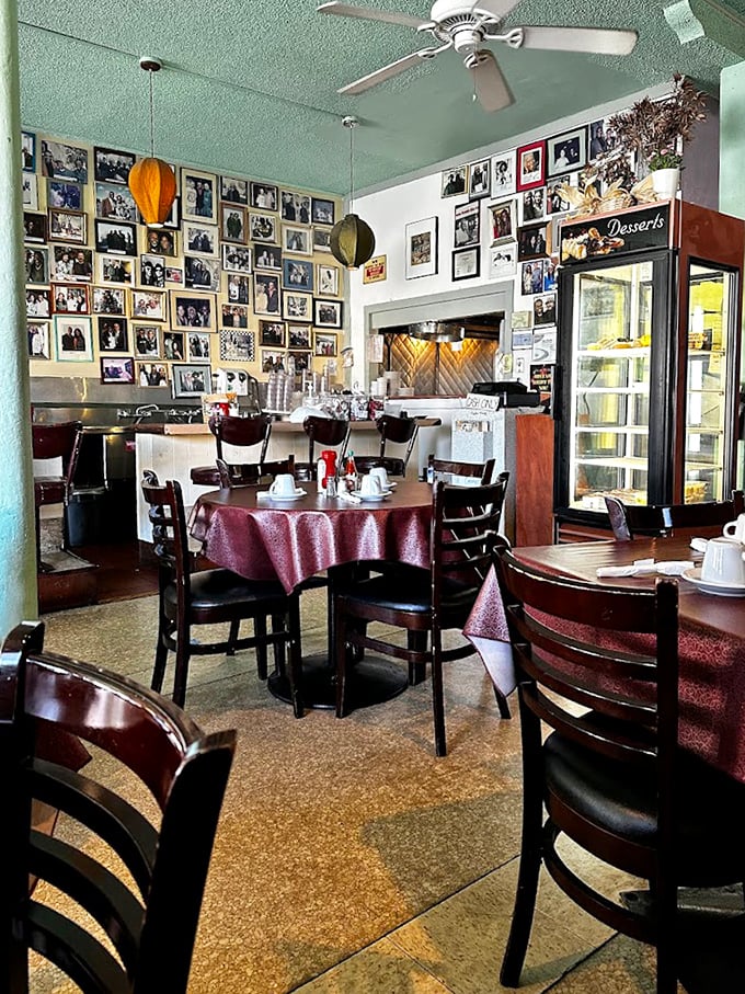 The wall of memories tells stories that no influencer feed ever could – decades of community, celebration, and pie-induced happiness.