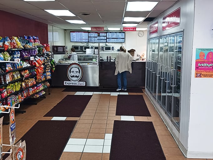 Step inside and witness the sacred space where sandwich dreams come true. No frills, no gimmicks, just the promise of deli perfection.