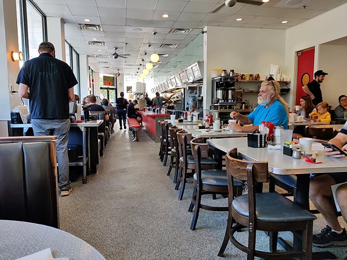 Inside the Majestic, time slows down just enough for you to appreciate the symphony of sizzling grills, clinking coffee cups, and the gentle hum of Atlanta stories being shared.