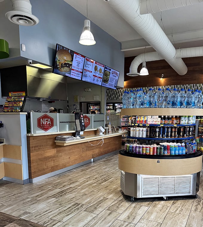 Simple, clean, and focused on what matters. The interior says "we're serious about burgers" without needing fancy frills or gimmicks.