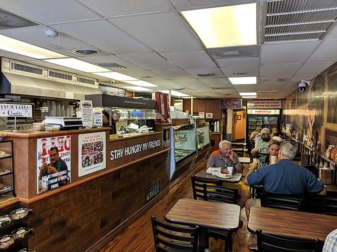 No-frills authenticity at its finest. The wood paneling and counter service scream "real deal deli" louder than a New York cabbie.