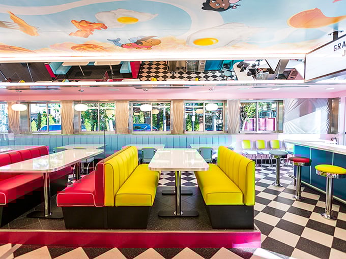 Step inside and you're transported to a Technicolor dream where breakfast is always the star of the show.