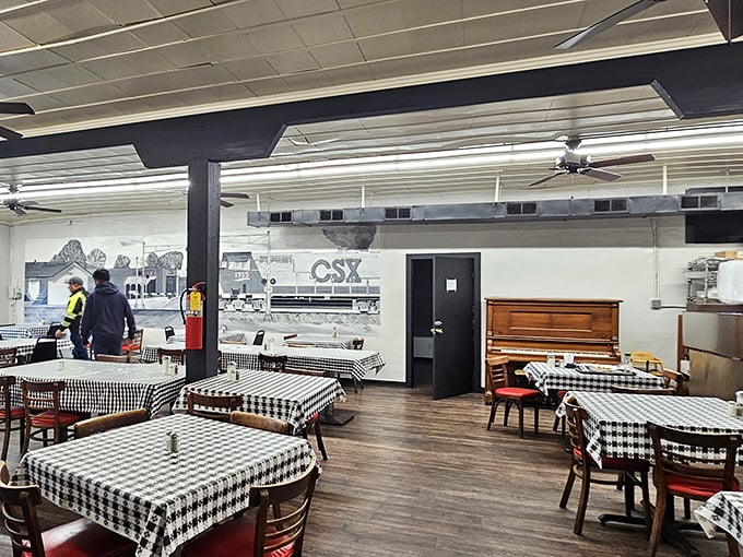 Black and white checkered tablecloths aren't a design choice—they're a declaration that some traditions need no updating.
