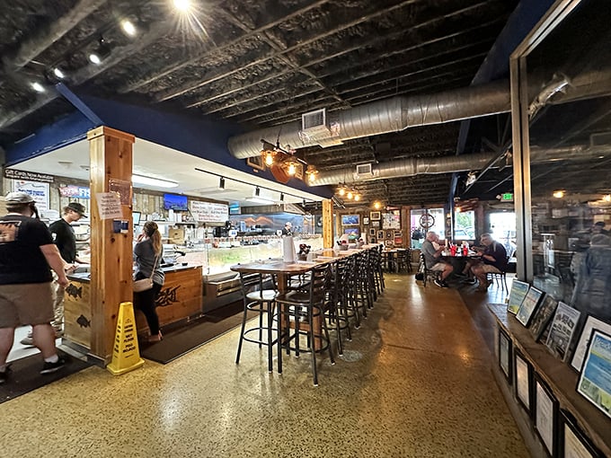 Inside Walt's, the market-meets-restaurant vibe creates that perfect "I've discovered something authentic" feeling that makes vacation stories worth telling.