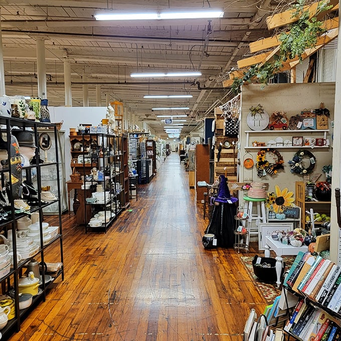 Step inside and prepare for sensory overload—endless aisles of memories stretching before you like a time-traveler's highway.