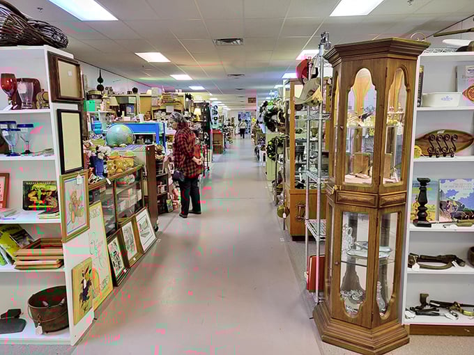 Aisles that stretch into infinity, where every booth is a different chapter in America's story waiting to be discovered.