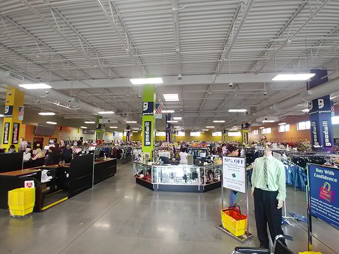 Step inside and witness the retail equivalent of an organized treasure hunt, where one person's castoffs become another's jackpot.