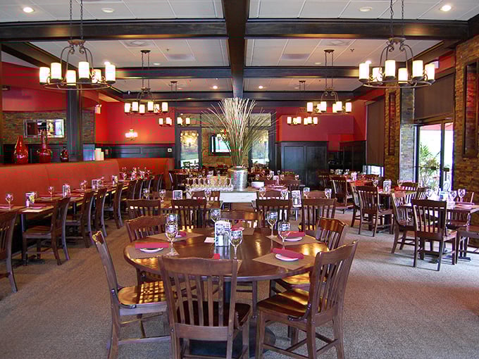 Step inside and the warm red walls embrace you like a hug from your favorite aunt who always feeds you too well.
