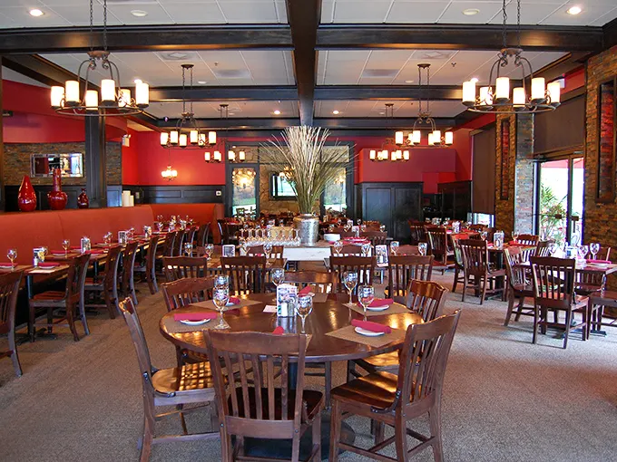 Step inside and the warm red walls embrace you like a hug from your favorite aunt who always feeds you too well.