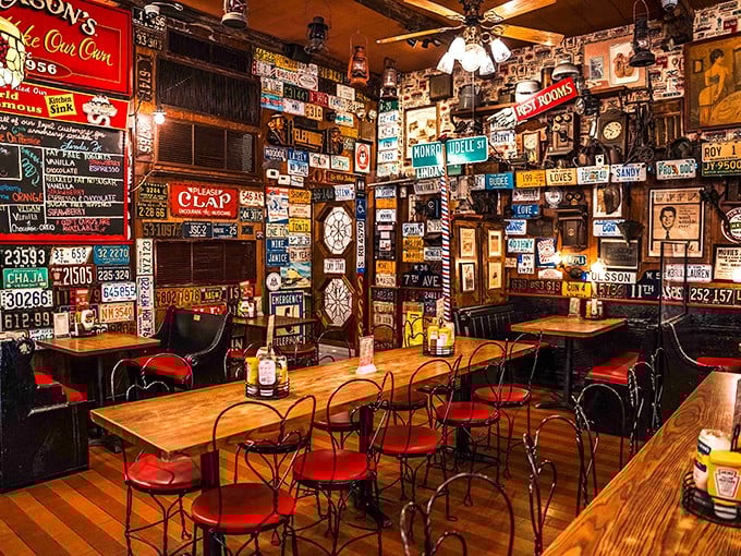 License plates don't lie—people have driven from every corner of America for this temple of nostalgia where memories stick to the walls like caramel.