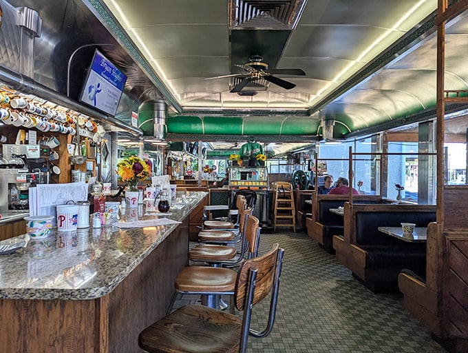 Step inside and find yourself in diner heaven, complete with that perfect counter where stories get told over coffee.