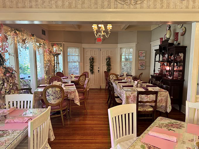 Where Victorian elegance meets comfort food rebellion – every table dressed for tea but ready for serious eating.