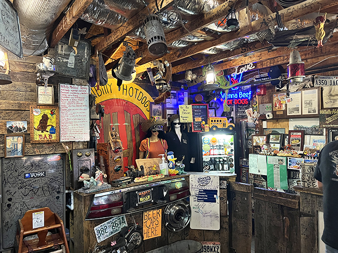 This isn't just a counter—it's a portal to hot dog nirvana. Every inch tells a story, and every story involves delicious food.