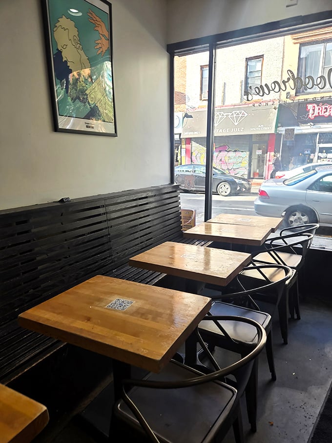 Clean, modern, and mercifully unpretentious – exactly where you want to enjoy a sandwich that'll change your life.