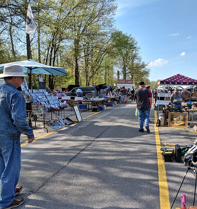 Treasure hunters navigate the outdoor market's arteries, where one person's "I don't need this anymore" becomes another's "I've been looking everywhere for this!"