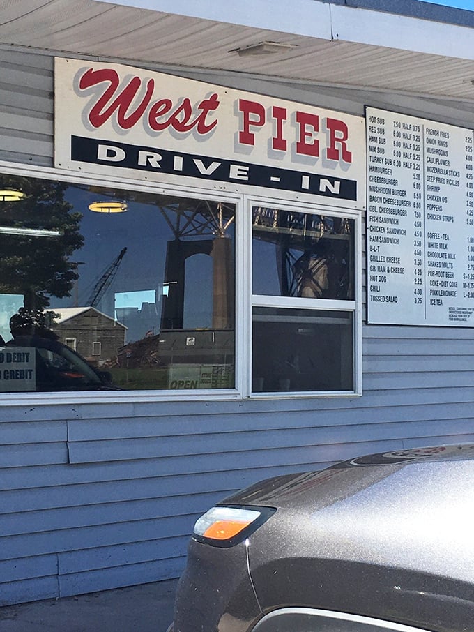 That classic drive-in order window where culinary dreams become delicious reality, one burger at a time.