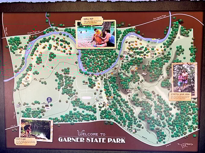 This isn't just a map—it's a treasure chart to 1,774 acres of Texas paradise where memories wait around every cypress tree.