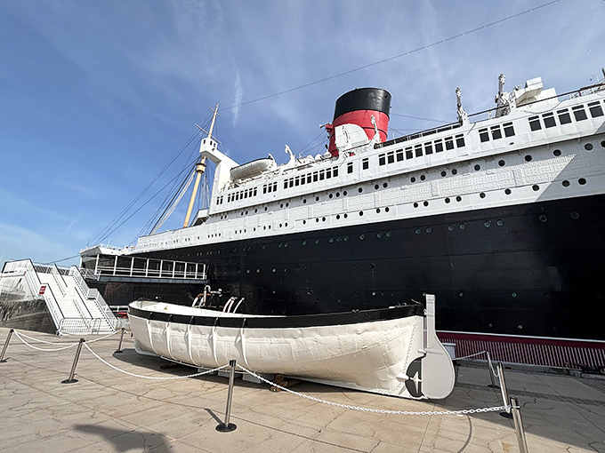 The eerie first-class swimming pool, now empty for decades, still echoes with phantom splashes. Those aren't just reflections—they're glimpses into the ship's storied past.