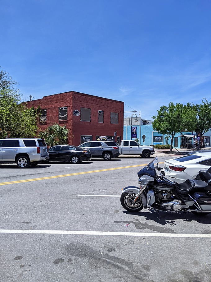 Discover downtown Port St. Joe's brick buildings basking in the Florida sunshine, where parking spaces outnumber tourists and locals still wave at passing cars.
