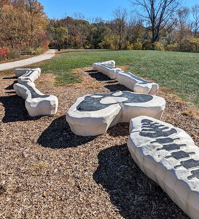 Funky Bones isn't just art—it's a skeleton you can actually sit on. Mortality never looked so inviting.