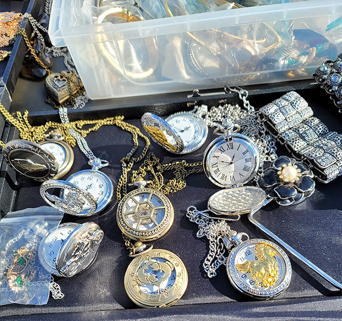 Those pocket watches aren't just telling time—they're whispering stories from decades of Florida sunrises.