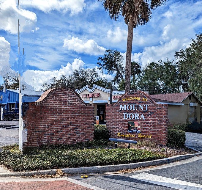 "Someplace Special" indeed! Mount Dora's welcome sign perfectly captures the town's brick-paved, palm-tree-dotted promise of Florida charm without the tourist crowds.