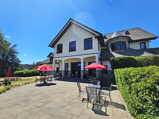 European-style château offers elegant wine tastings in settings that transport you across the Atlantic.