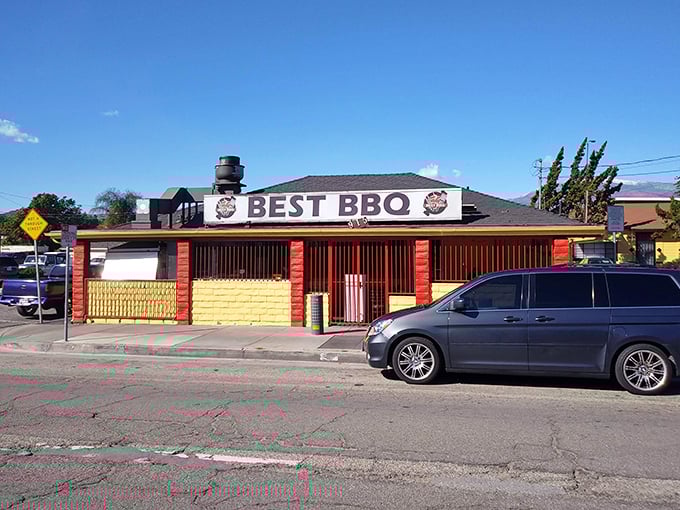 Don't let the humble storefront fool you – this yellow beacon serves up BBQ that'll make your taste buds sing.