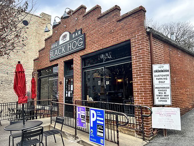 This brick beauty in Frederick proves that great BBQ doesn't need flashy signs, just amazing smoke.