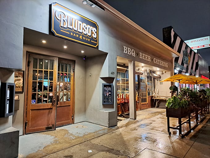 Bludso's sleek exterior hides a Texas-sized BBQ operation where LA locals line up for meat that's worth every minute of the wait.