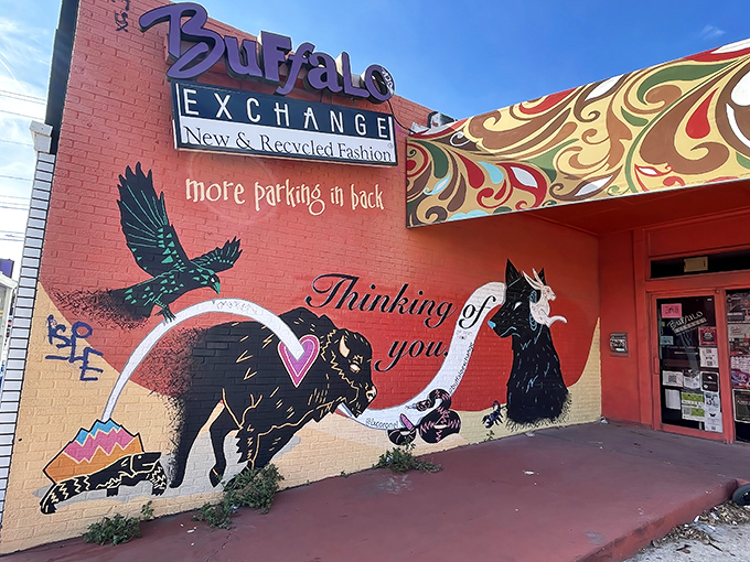 Those colorful murals aren't just pretty – they're like a preview of the creative energy buzzing inside.