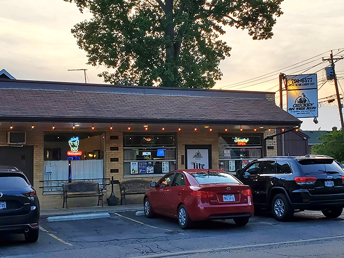 Don't judge this book by its cover - inside these humble walls, chicken magic happens daily.