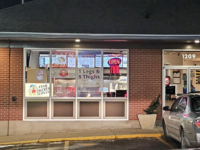"5 Legs & 5 Thighs" – when a restaurant's sign tells you exactly what you're getting, that's confidence worth tasting.
