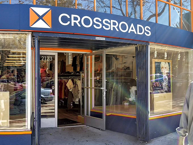 Crossroads Trading brings boutique-style organization to the thrift world - no more digging through messy piles here.