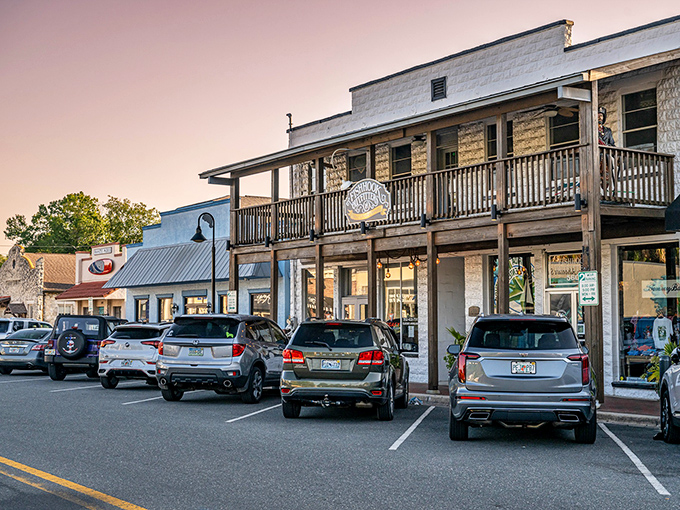 Crystal River's downtown invites leisurely strolls where every storefront holds a small-town treasure waiting inside.