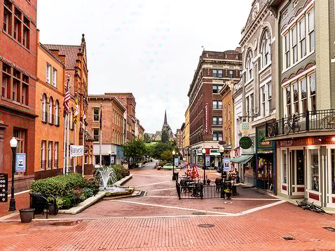 Cumberland's historic downtown stretches like a time capsule through the heart of western Maryland's mountains.
