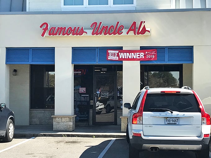Strip mall exterior, five-star flavor – Uncle Al's proves you can't judge a hot dog joint by its cover.