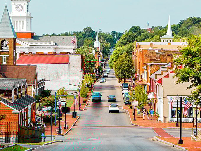 Historic Jonesborough's main street looks like Norman Rockwell painted it during his happiest day.