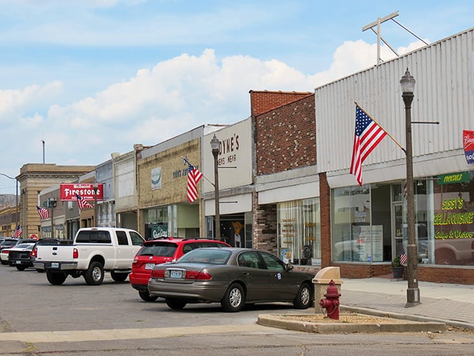 Kennett's main street looks like a Norman Rockwell painting came to life - complete with American flags and friendly storefronts.